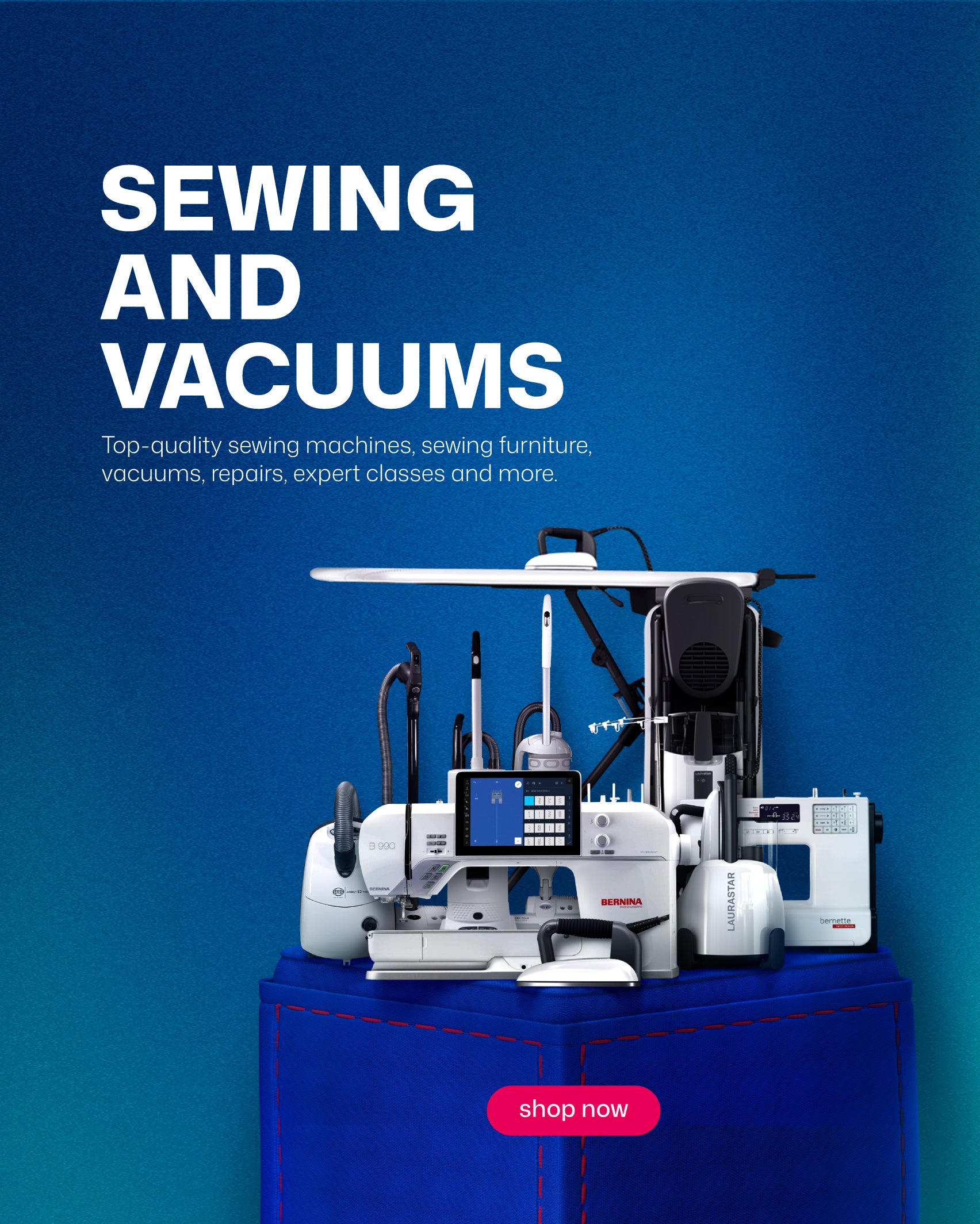 Top Notch Sew & Vac | BERNINA & Bernette Sewing Machines | SEBO Vacuum